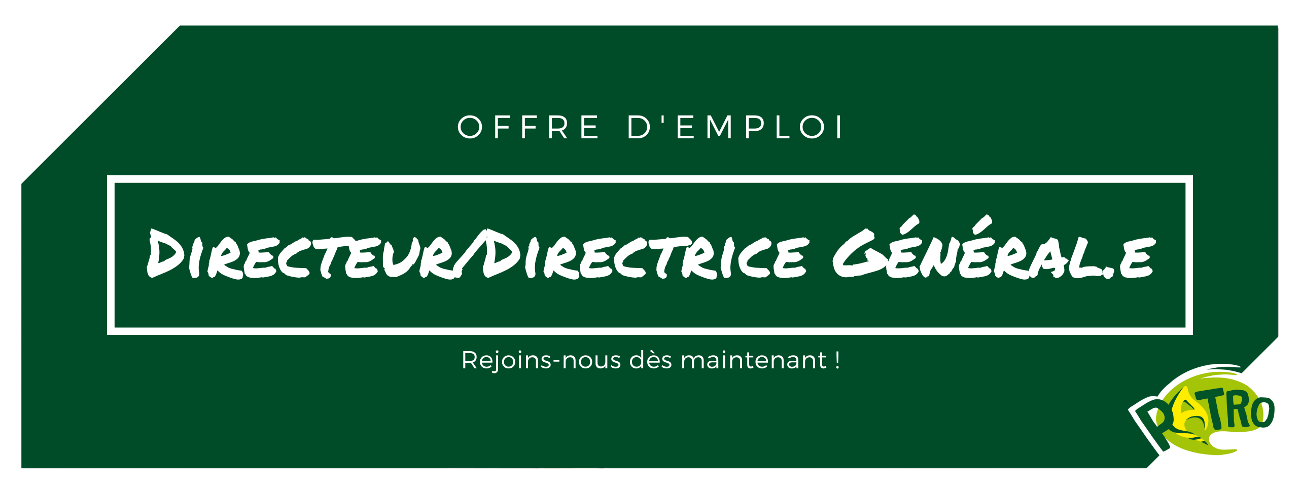 Offre d'emploi - Directeur/Directrice Général.e (CDI Temps plein ...